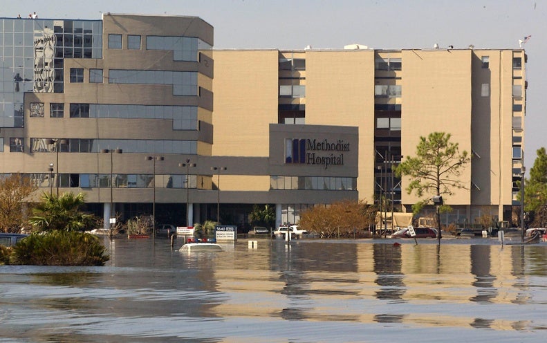 Cientos de hospitales están en riesgo de inundaciones por huracanes